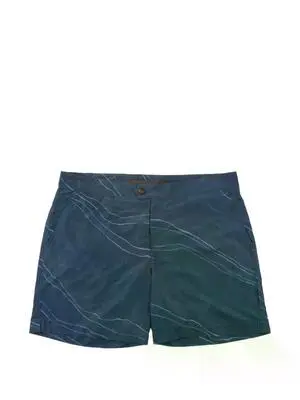 SLOWEAR Button-fastening Swim Shorts - Blue