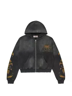 VALE FOREVER Reborn Waffle-knit Hoodie - Grey