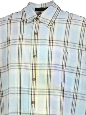 JUN/NAKAYAMA Check-pattern Frayed Shirt