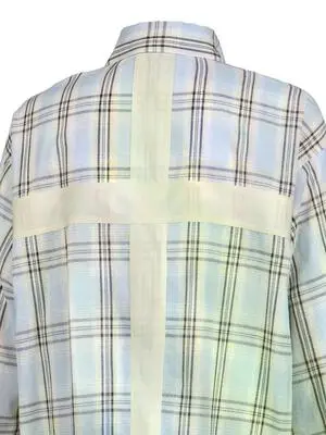 JUN/NAKAYAMA Check-pattern Frayed Shirt