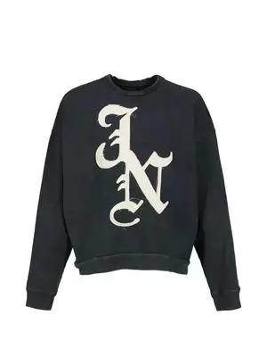 JUN/NAKAYAMA Raw Edge Logo Patch Sweater - Black