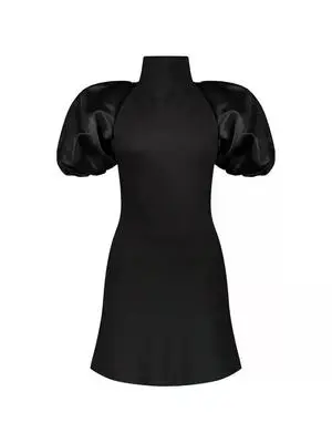 ELLERY Balloon Sleeve High-neck Mini Dress - Black