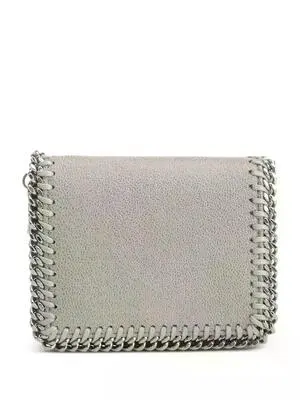Stella McCartney Falabella Chain-trim Wallet - Grey