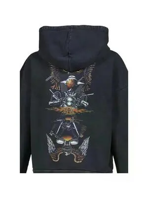 JUN/NAKAYAMA Graphic Print Zip-up Hoodie