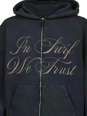 JUN/NAKAYAMA Graphic Print Zip-up Hoodie