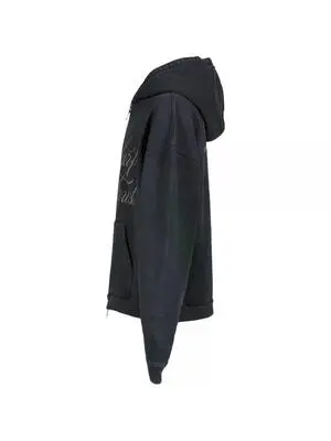 JUN/NAKAYAMA Graphic Print Zip-up Hoodie