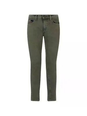 DIESEL® Skinny Fit Distressed Jeans - Green