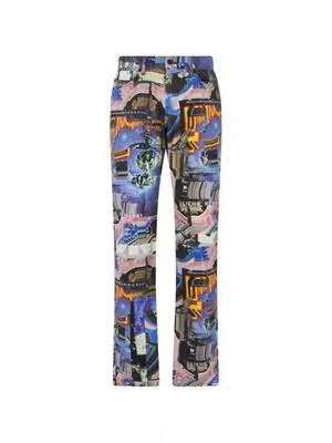 DIESEL® Graphic-print Cotton Trousers