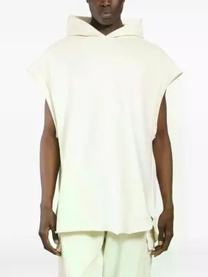 ROADLESS Sleeveless Jersey Hoodie - Neutrals