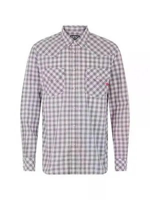 DIESEL® Checked Long-sleeve Shirt - Grey