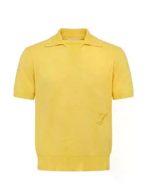 Jacquemus Embroidered-logo Knit Polo Shirt