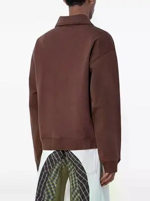 STORY MFG. Geo Embroidered Half-zip Sweatshirt