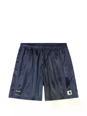 Carhartt Work In Progress X F.c. Real Bristol Striped Satin Track Shorts - Blue