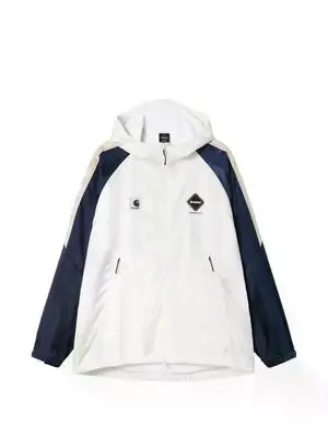 Carhartt Work In Progress X F.c. Real Bristol Zip-up Hooded Jacket - White