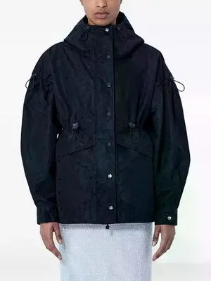 Cecilie Bahnsen Iris Jacquard Drawstring Jacket - Black