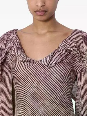 KIKO KOSTADINOV Plexus Ruffled-draped Blouse