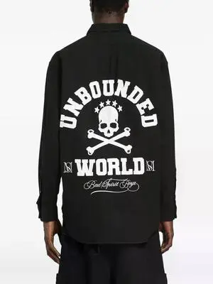 MASSIMO SABBADIN Skull-print Broby Shirt
