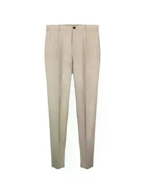 Incotex Pleated Tailored Trousers - Neutrals