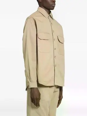 WHITE SAND Cotton Shirt Jacket - Neutrals