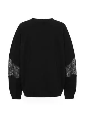 ALMAZ Lace-panelled Hook-fastening Sweatshirt