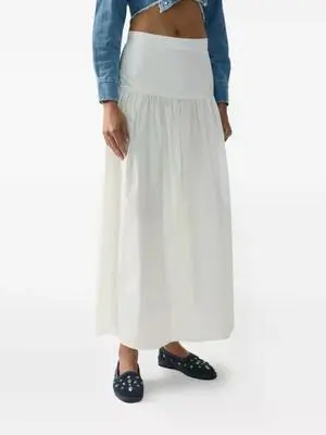 FORTELA Naomi Pleated Poplin Skirt