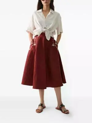 FORTELA Nicole Embroidered Skirt