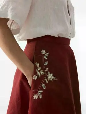 FORTELA Nicole Embroidered Skirt