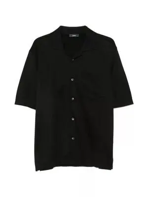 Herno Short-sleeve Camp-collar Shirt - Black