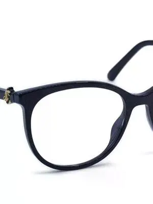 JIMMY CHOO Glitter-effect Square-frame Glasses