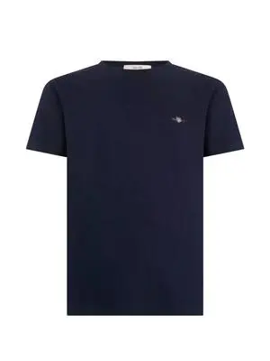 Gant Logo-embroidered T-shirt - Blue