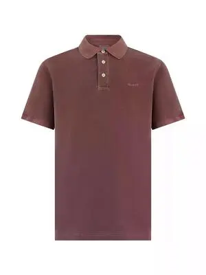 Gant Sunfaded Cotton Polo Shirt - Brown
