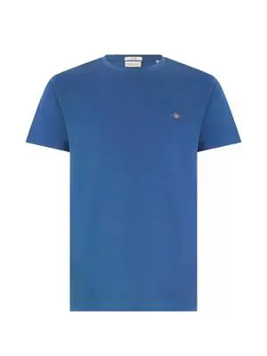 Gant Logo-embroidered T-shirt - Blue