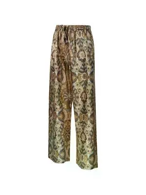 INTO THE EAST Floral Print Drawstring Trousers