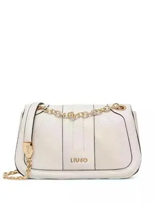 Liu Jo Medium Logo-plaque Panelled Cross Body Bag - Neutrals