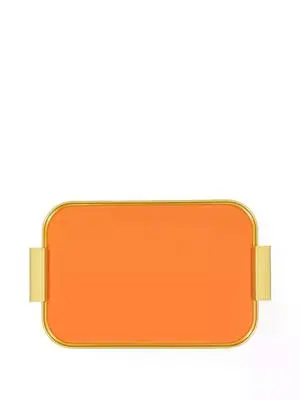 KAYMET Rectangular-frame Handled Tray - Orange