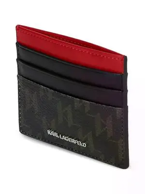 Karl Lagerfeld Ikon Monogram-pattern Cardholder