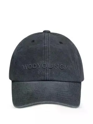 WOOYOUNGMI Logo Embroidered Faded-effect Cap