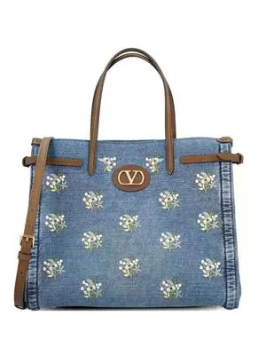 Valentino Garavani Vlogo Signature Shoulder Bag - Blue