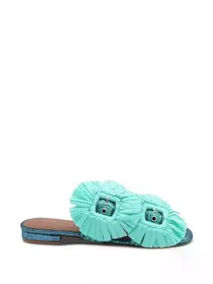 Kurt Geiger Raffia Embellished Sandals