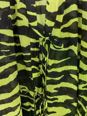 Attico Zebra-pattern Beach Cover-up