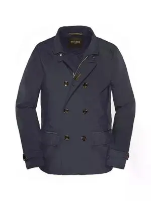 MOORER Nabucco-km Double-breasted Jacket - Blue