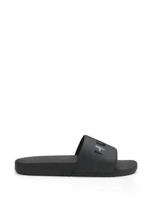 Hugo Logo Detail Slides - Black