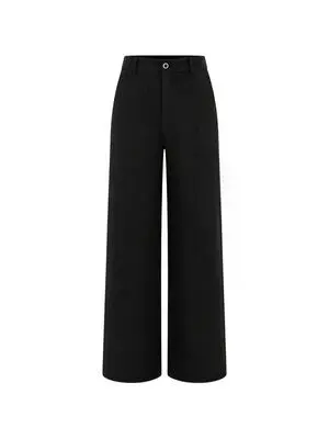 MORGAN Button-fastening Wide Leg Jeans - Black