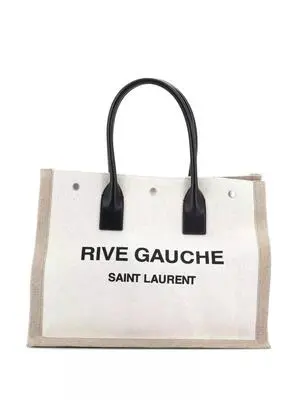 Saint Laurent Rive Gauche Shopper Tote Bag - Neutrals