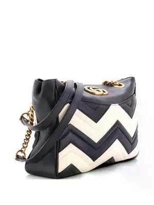 Gucci Gg Marmont Matelassé Leather Chain Shoulder Bag