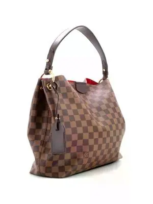 LOUIS VUITTON Damier Pm Hobo Bag - Brown
