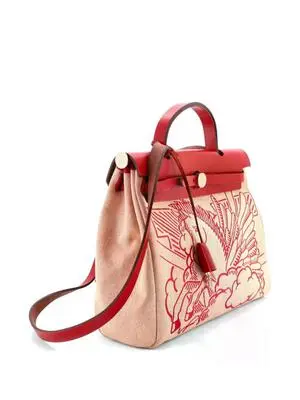 Hermès Herbag Zip Pegase Pop Toile And Leather 31 Shoulder Bag