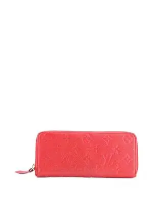 LOUIS VUITTON Zippy Wallet Monogram Empreinte Leather Small Wallets - Red