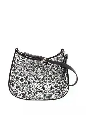 Prada Cleo Embellished Satin Shoulder Bag