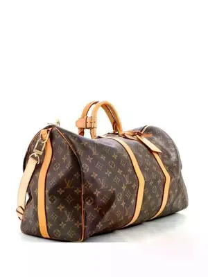 LOUIS VUITTON Keepall Bandouliere 50 Travel Bag - Brown